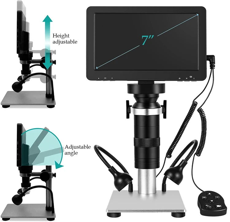 1200X 1080FHD Soldering Phone Repair 7inch LCD Screen Auxiliary Led ...