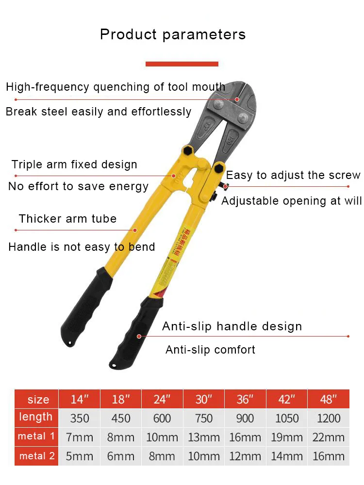 Wholesale Wire Rope Cable Scissors Manual Cable Heavy Duty Wire Cutters ...
