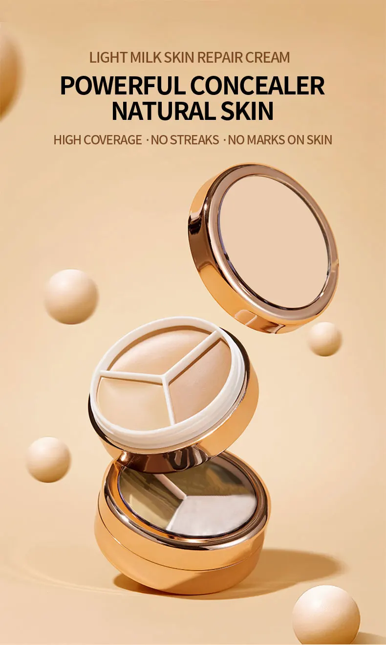 Custom 3 Colors High Quality Luxury Vegan Organic Concealer Private ...