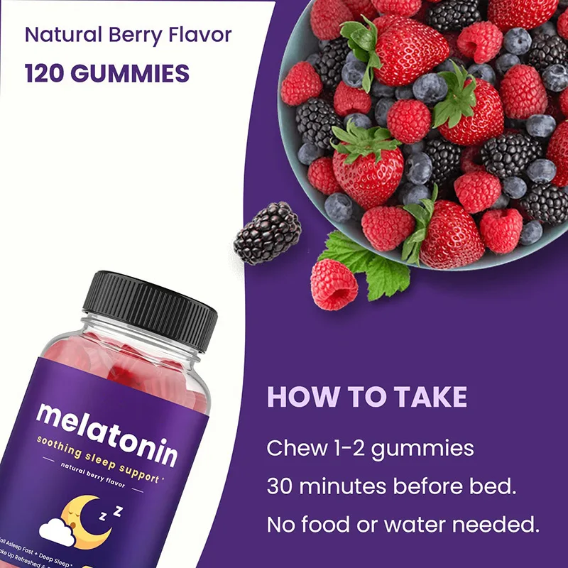 Available Melatonin Soft Candy with Fruit Flavor Helps Sleep ...