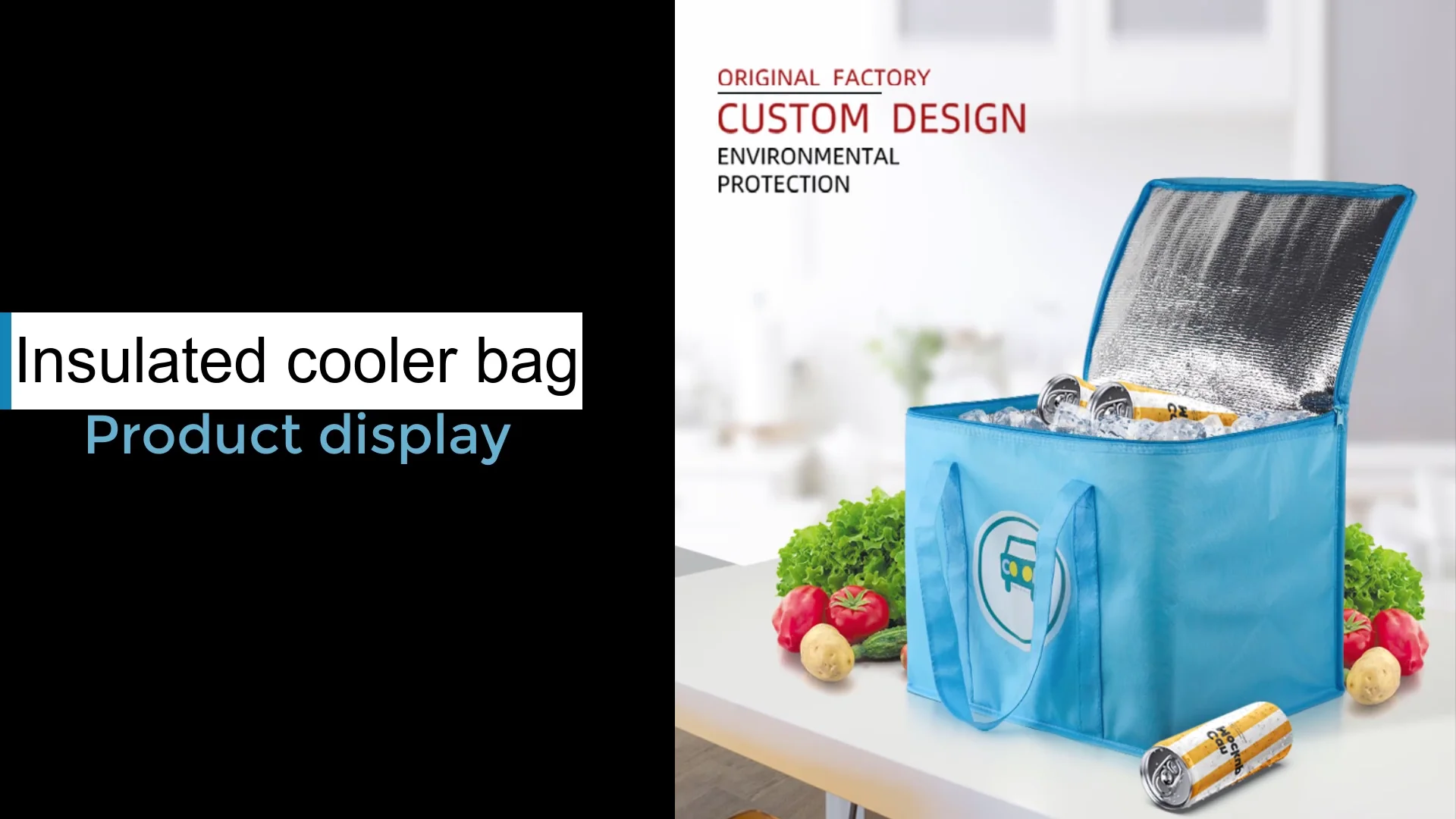 Custom Logo Insulated Thermal Ice Cooler Bag Waterproof Beer Folding ...