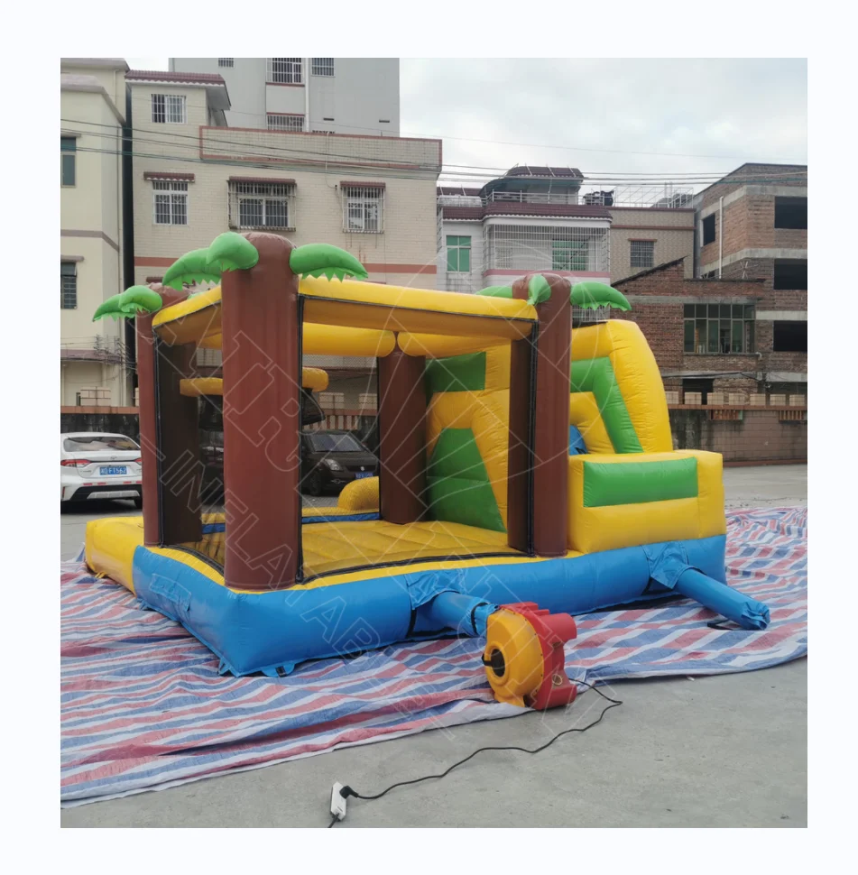 Airfun Palm Tree Playground Inflatable Trampoline,Inflatable Amusement ...