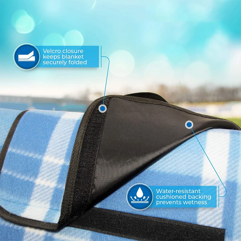 Outdoor Large Picnic Beach Mat Portable Custom Blanket Waterproof ...