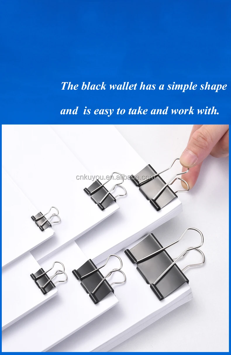 Best Selling Office Stationery Bucket Binders 48 Pack 25mm Black Metal ...