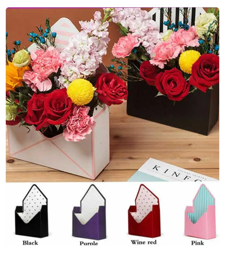 Wholesale Envelope Shape Paper Flower Box - Buy Paper Flower Box,Flower ...