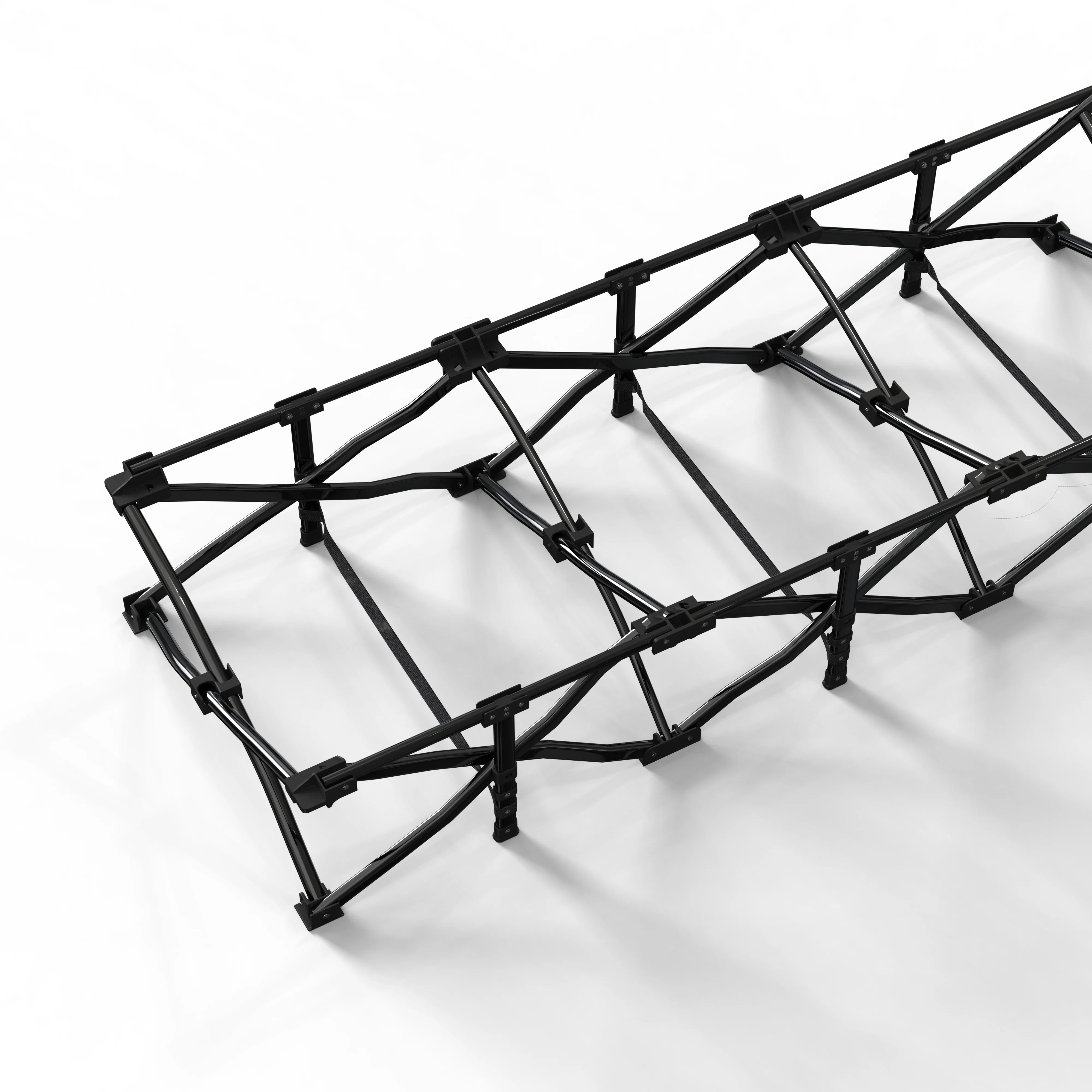 New Design 26 Steel Tubes Luxury Portable Folding Cots With Integrated ...