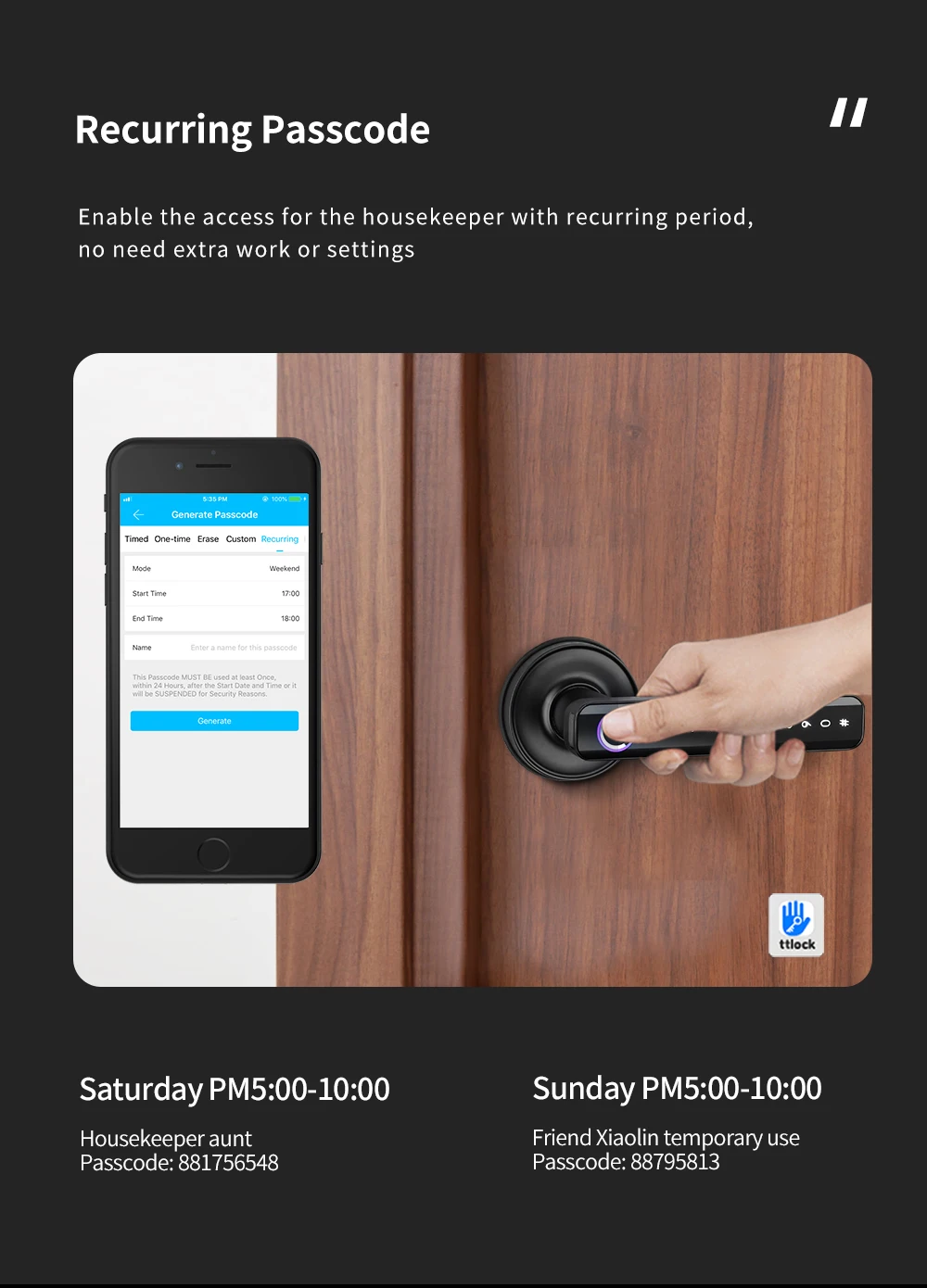 Smartek Waterproof H168 Biometric Door Lock - Secure & Convenient