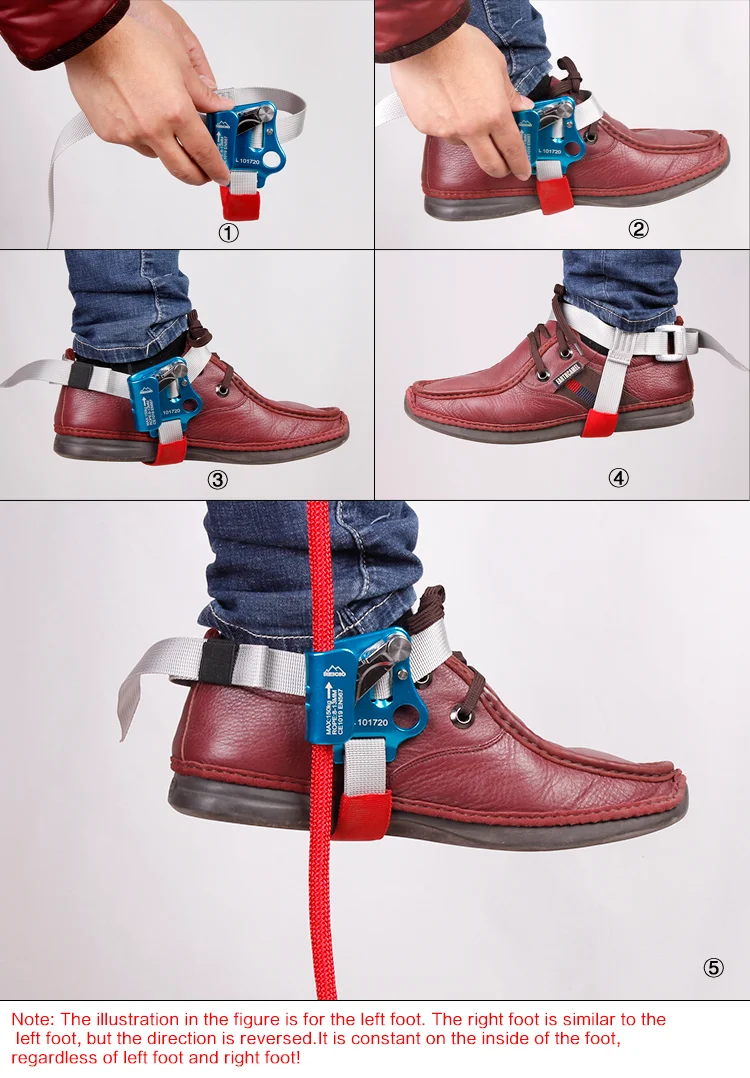 Safety Foot Type Ascending Device Potential Energy Absorber Rope ...