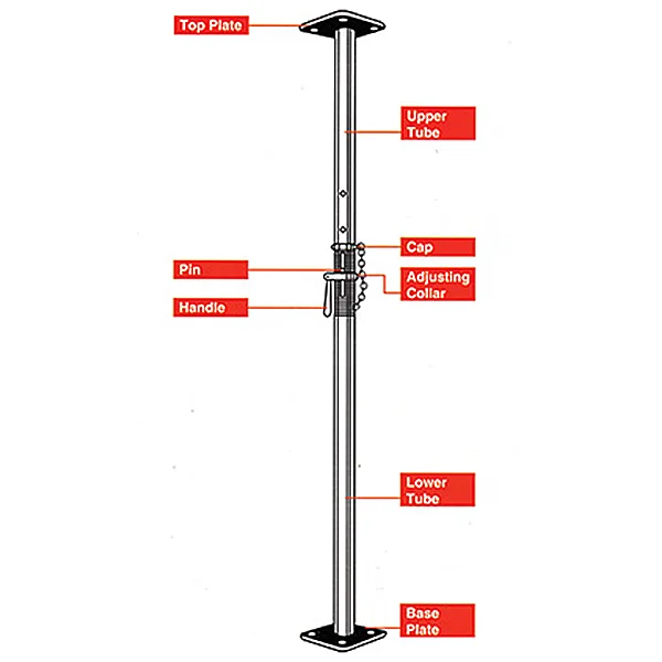 Galvanized Metal Acro Props for Building Construction Shuttering ...