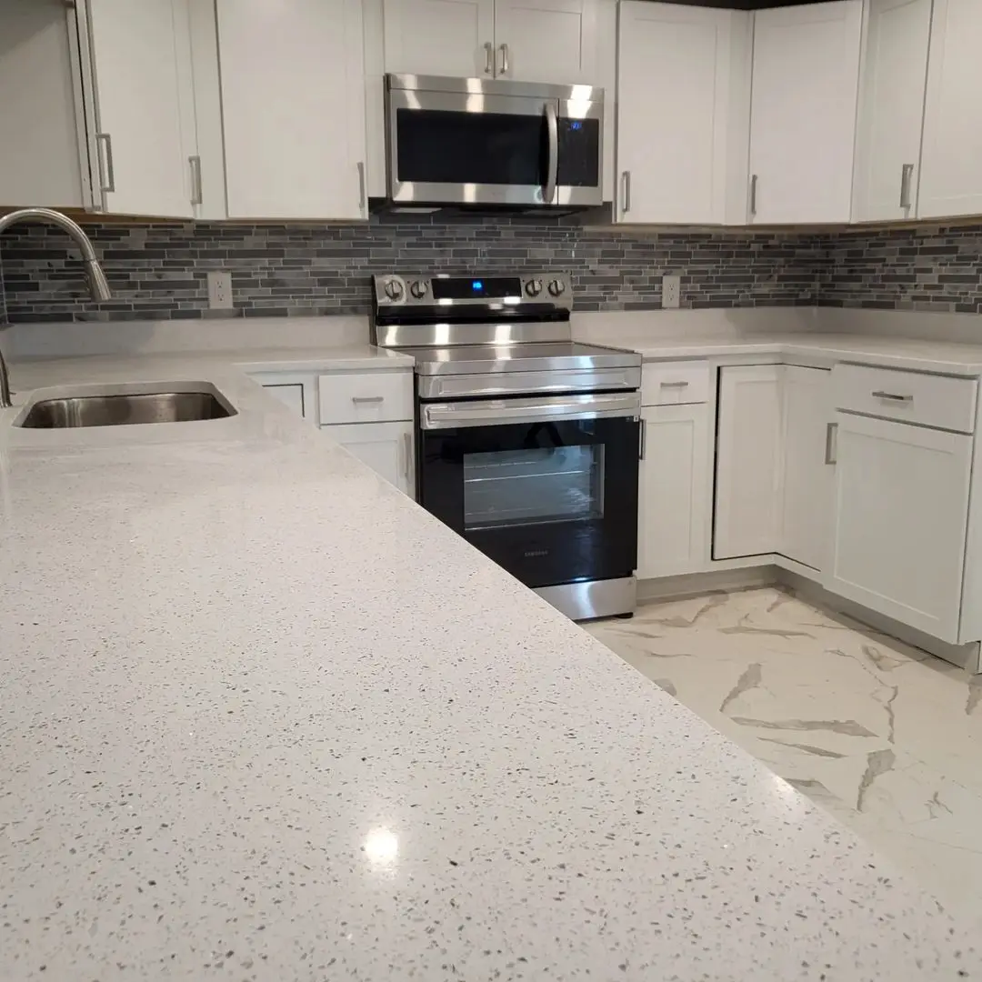 Alibaba.com: Sparkle Pure White Quartz Countertops, 2cm/3cm thickness ...
