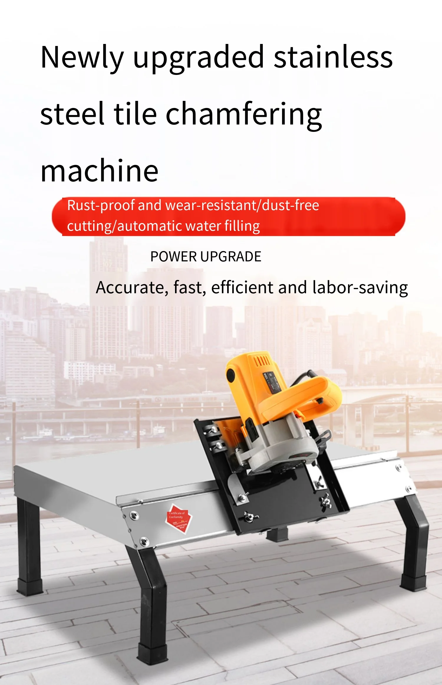 1800wportable Bevelo Tile Chamfering Machine Porcelain Ceramic Mitre ...