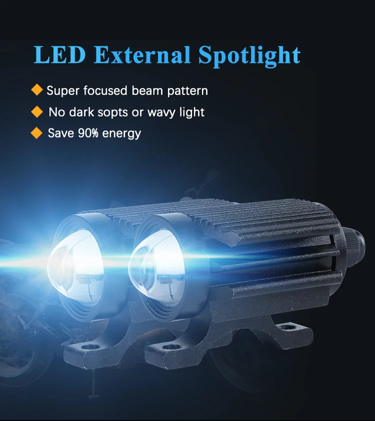 Motorcycle Driving Light Led Auxiliary Light Waterproof Led Fog ...