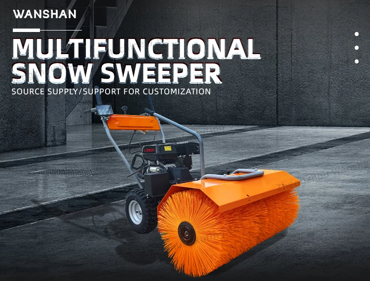 Gasoline Mini Snow Thrower Blower High Horsepower Auger Type Snowplow ...