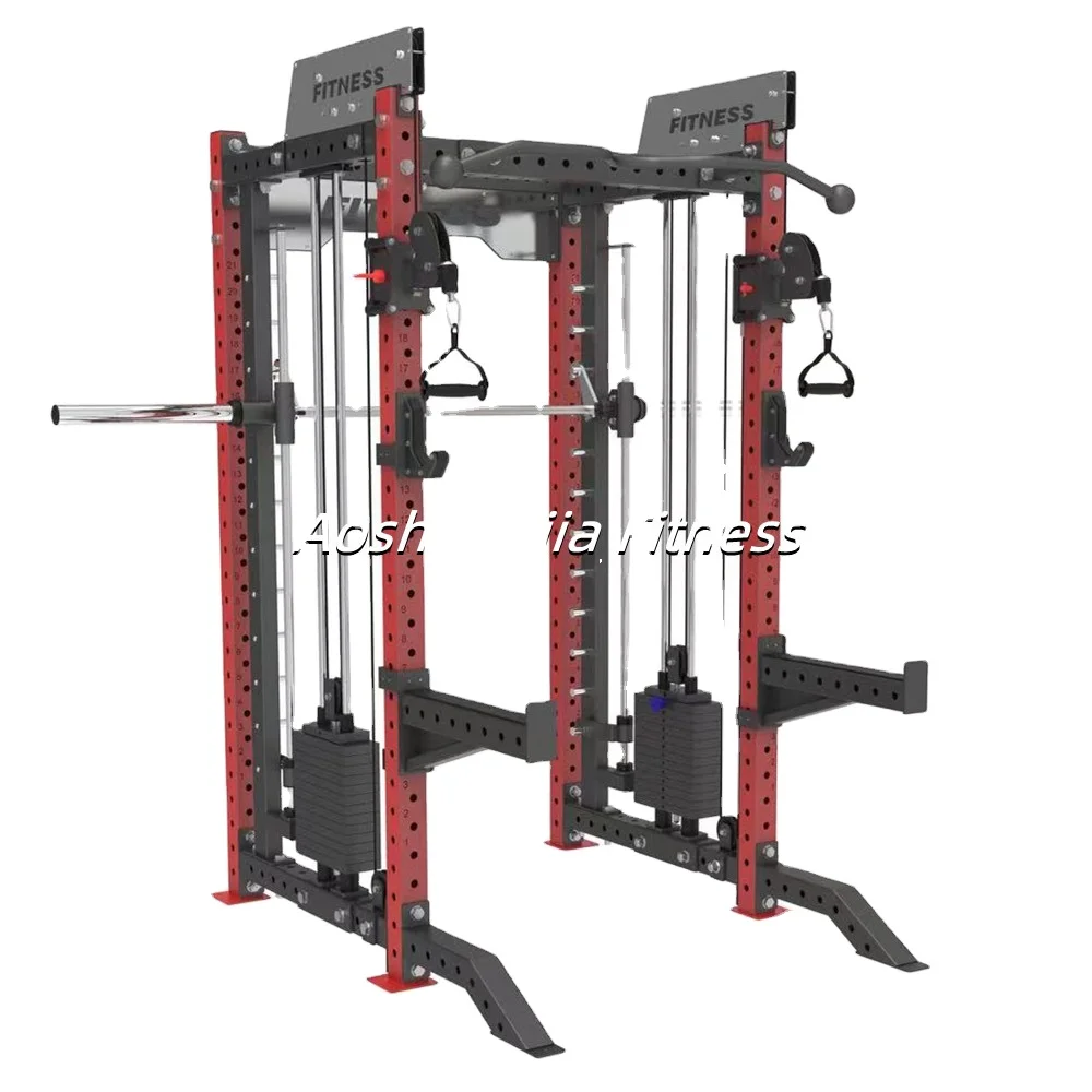 Home Gym Station Smith Cable Crossover Machine Smith Machine Multi ...