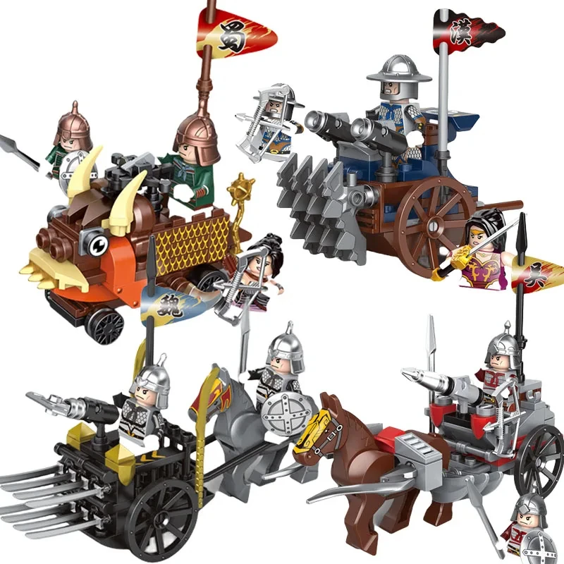 Moc Ancient Three Kingdoms Siege Chariot Vehicles Medieval Building ...