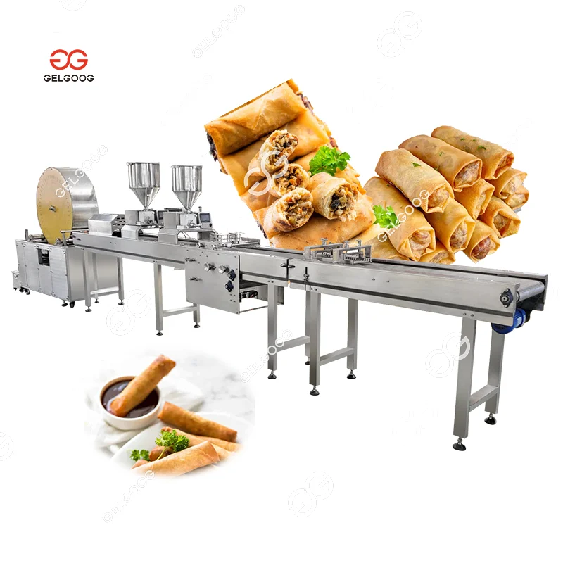Fully Automatic Spring Rolls Machine High Productivity Spring Roll ...