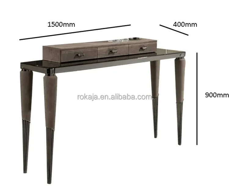 Modern Italian Gold Marble Top Console Table Luxury Jewelry Box Drawer ...