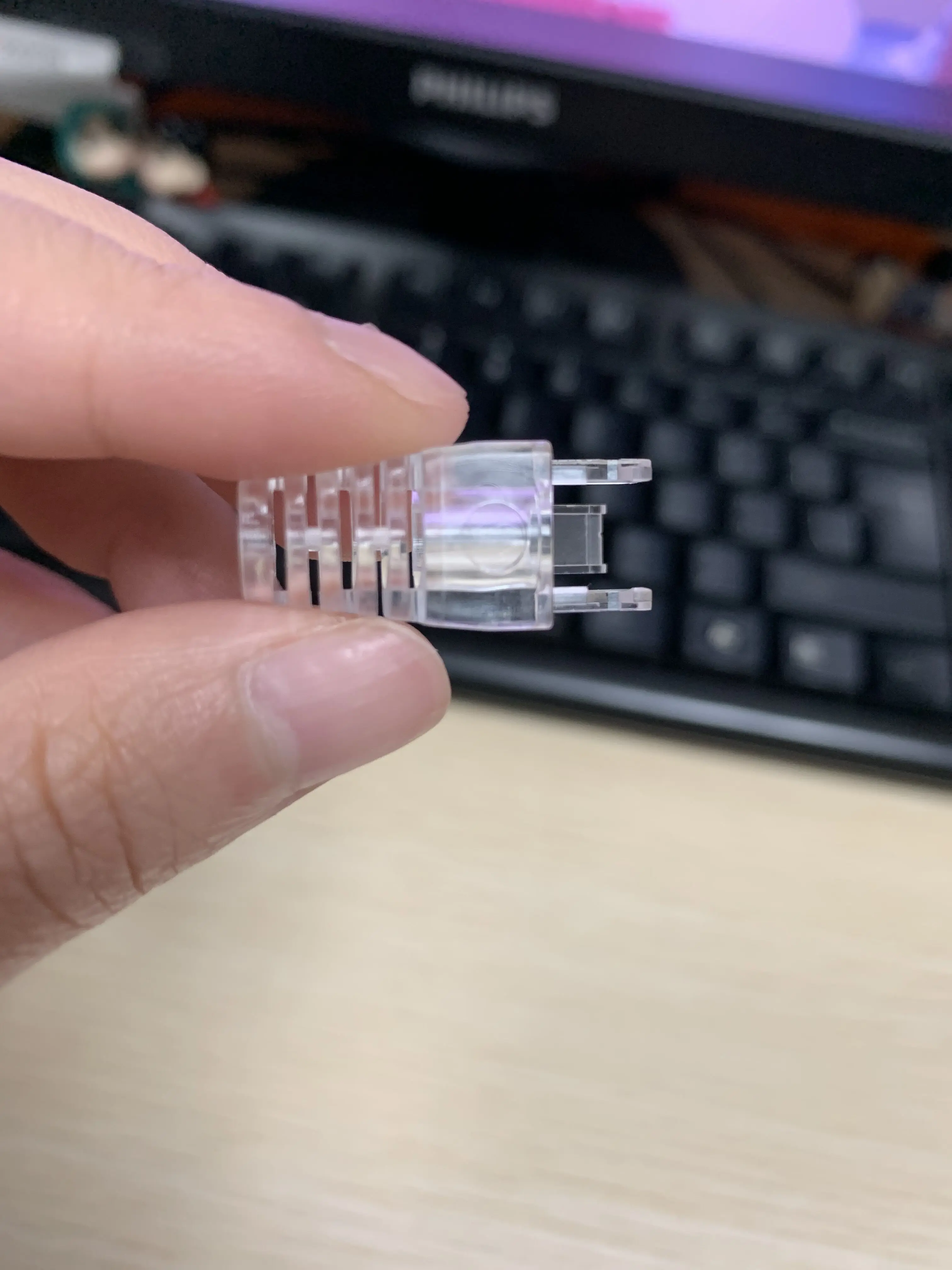 RJ45 Connector Rubber Boot Transparency RJ45 Modular Plug Boots ...
