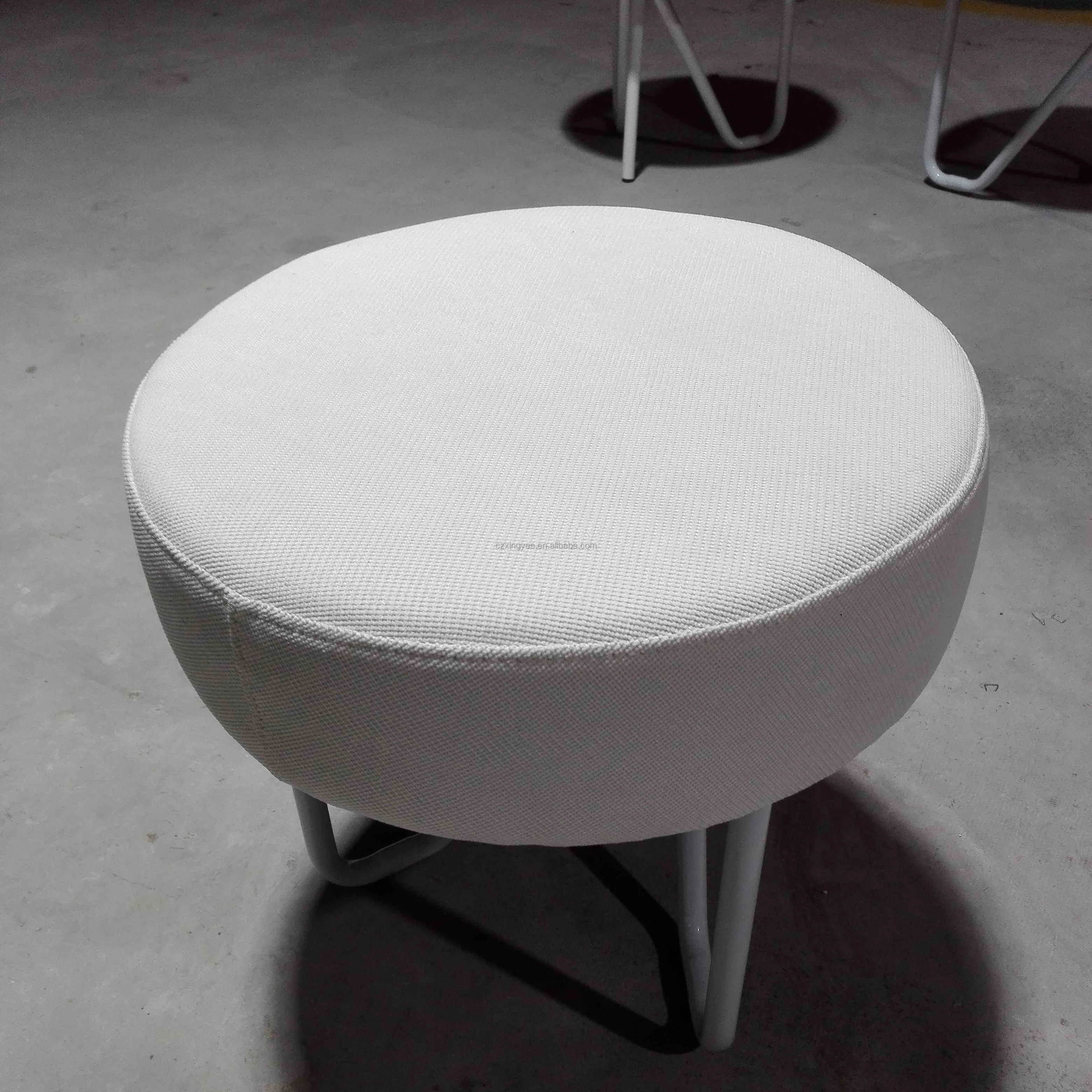 Modern Living Room Kindergarten Small Round Stools Customized Velvet ...