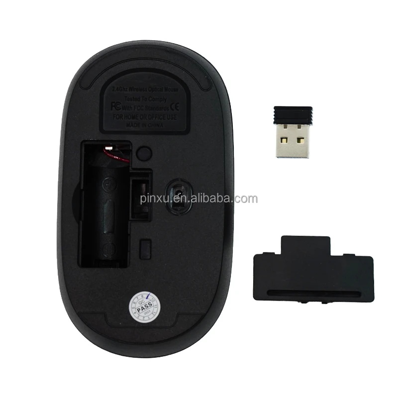 800-1200DPI Black Right-Hand 2.4G Wifi Optical USB Computer Laptop ...