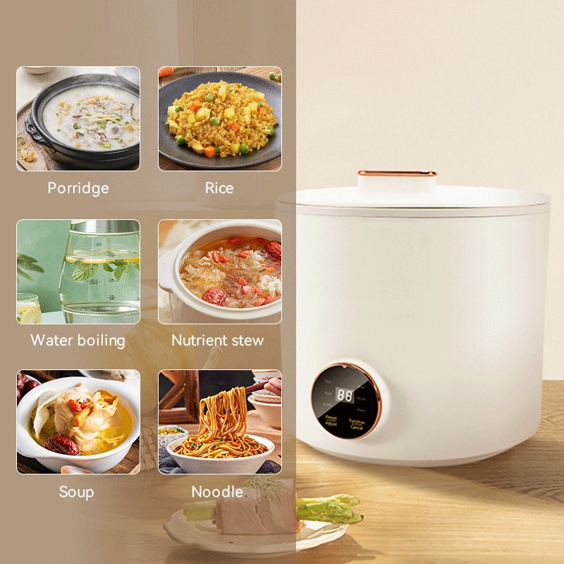 1.6L Mini Electric Stew Cup Steam Egg Cooker Digital Smart Multi Cooker ...
