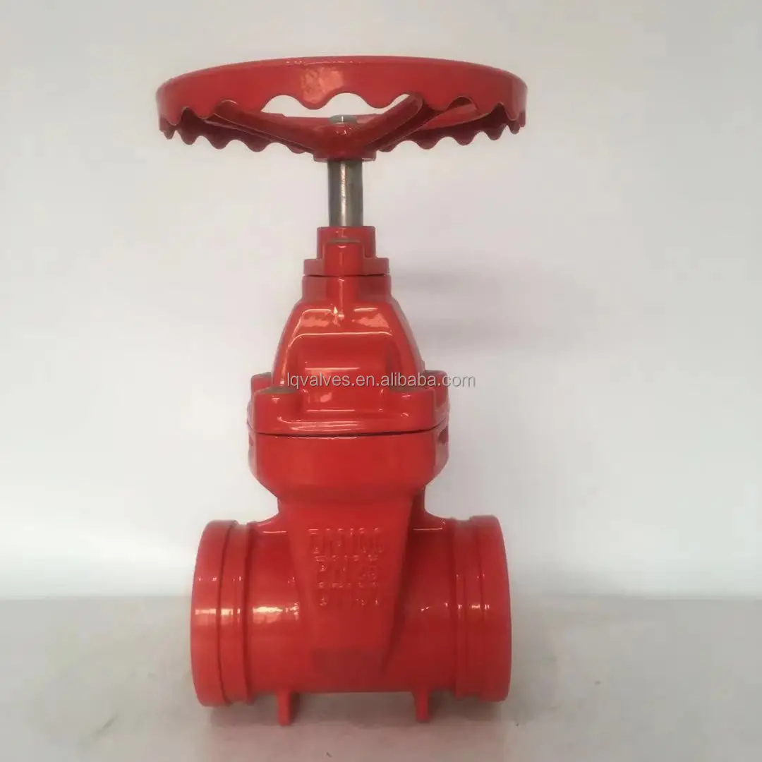 Z85X Grooved Rubber Lined Gate Valve Gate Valve for Hdpe Pipe Grooved ...