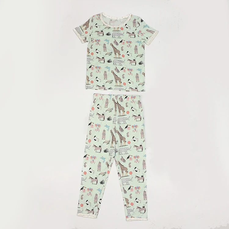 Bamboo Viscose Toddler Pajamas 2 Piece Baby Pyjamas Kids Summer Home ...