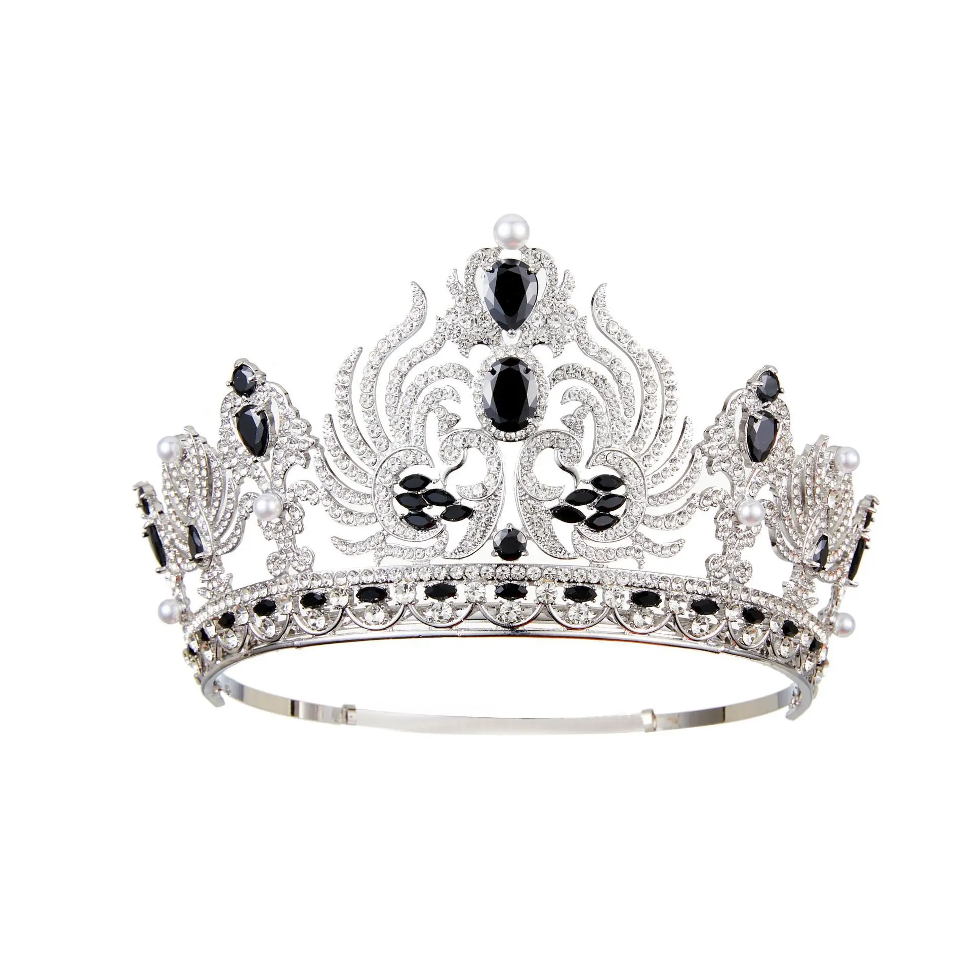 Wholesale Queen Princess Crown Bride Wedding Crown Adjustable Color ...