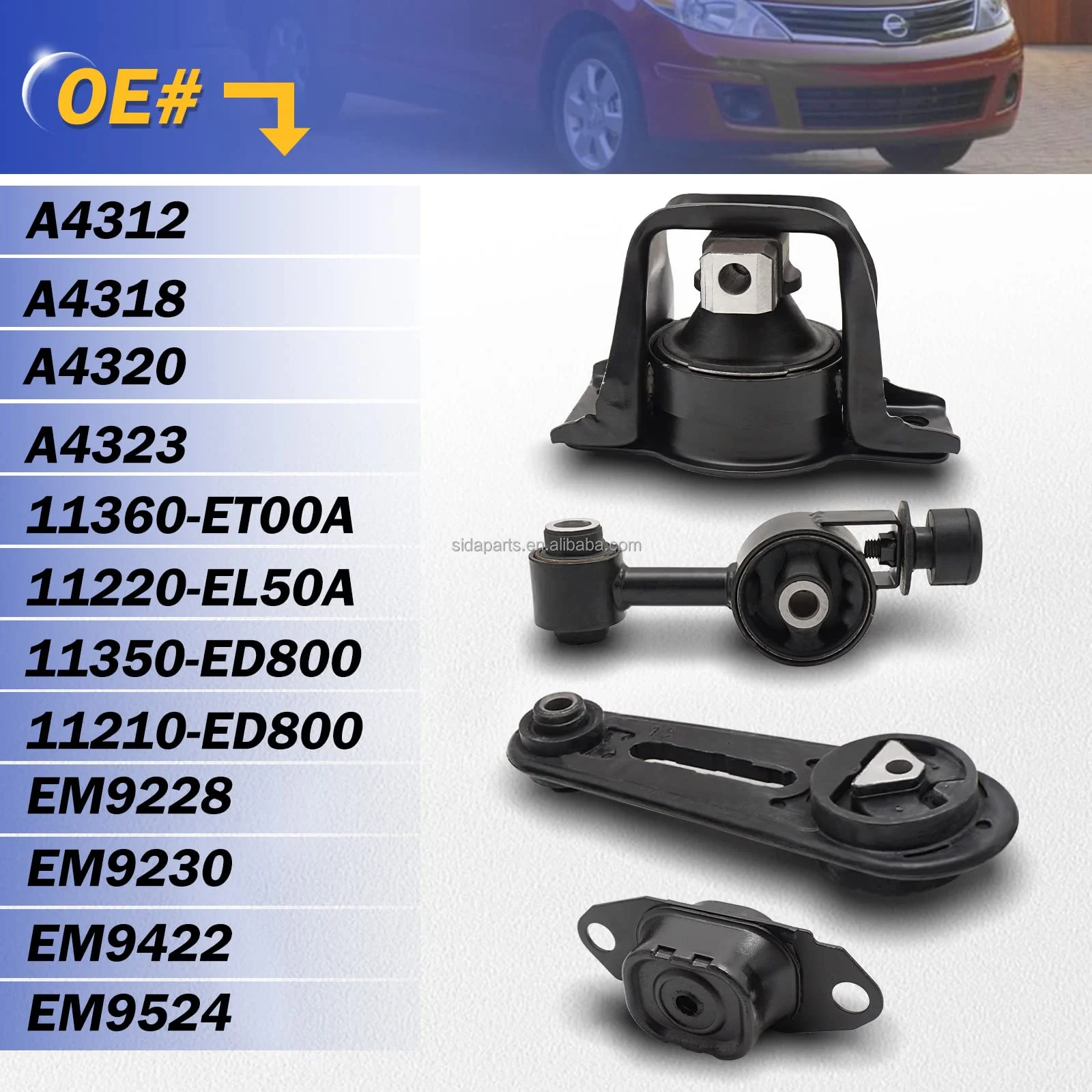 Sida For Nissan Tiida Versa 2006-2013 Oem 11210-ed800 Auto Parts Engine ...
