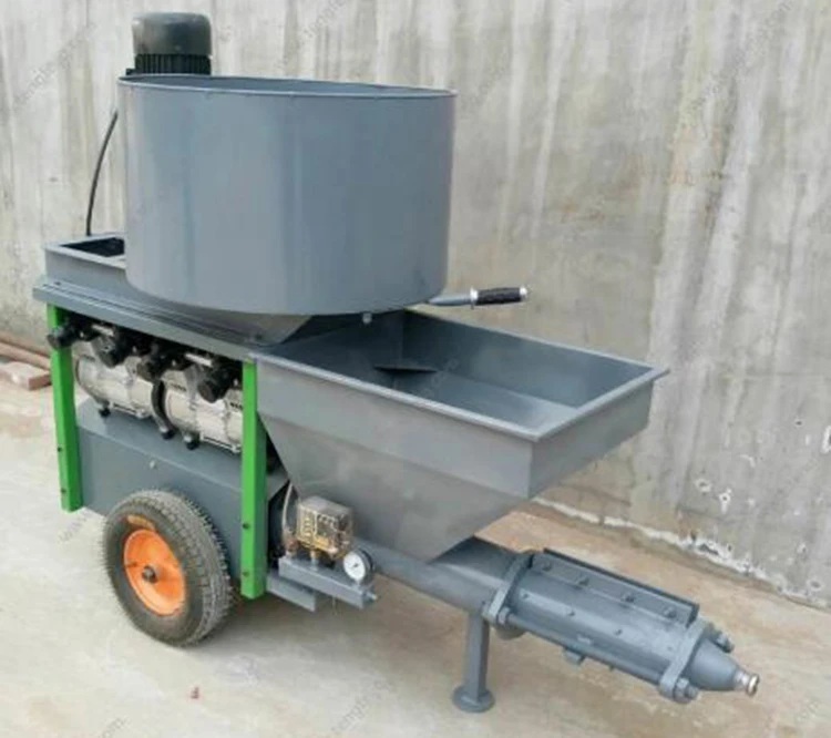 Small Mortar Spray Machines Long Lifetime Plaster Pump Grout Cement ...