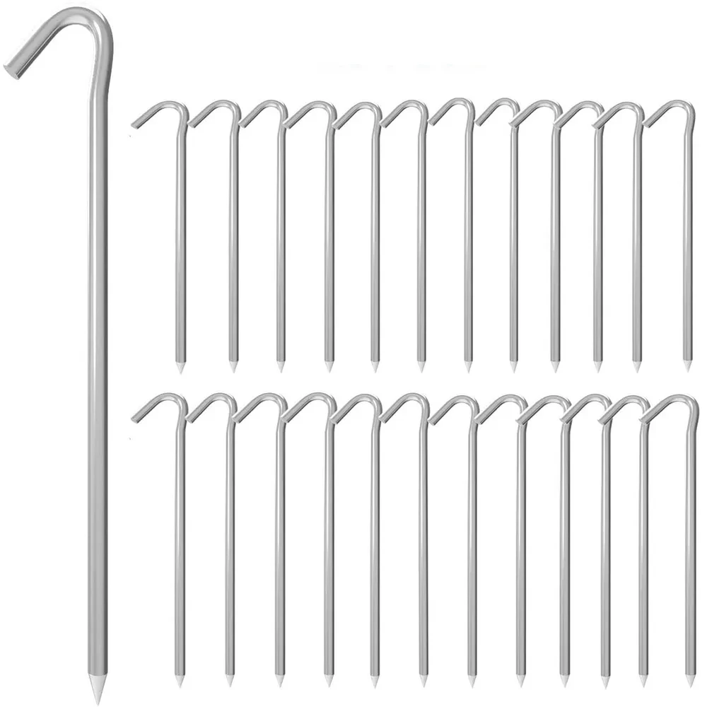Outdoor High Strength Question Mark Shaped Tent Pegs Aluminum Camping ...