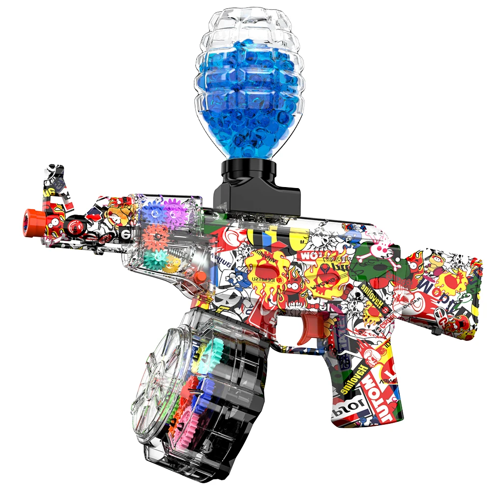 Gun Pistol Spray Airsoft Metal Splatter Ball Bb Accessories Ak 47 Soft ...