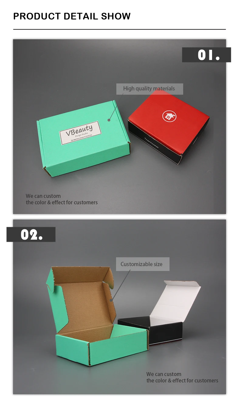 Eco Friendly Recyclable Cardboard Packaging Custom Colored Paper ...