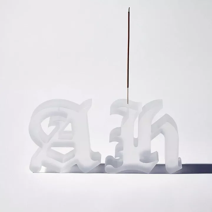 Custom Carved Colored Acrylic Stick Incense Burner Perspex Incense Tray ...