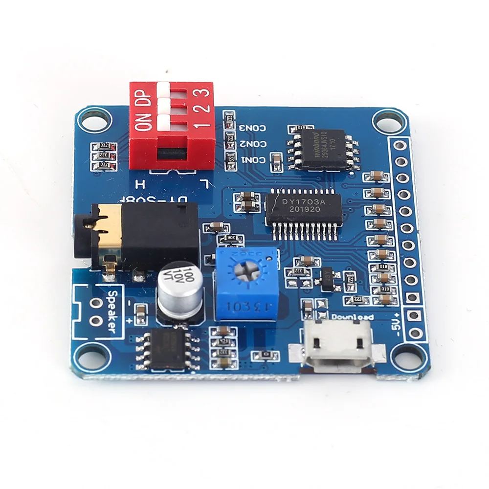 Voice Sound Playback Module Mp3 Player Module Uart I/o Trig Class D ...