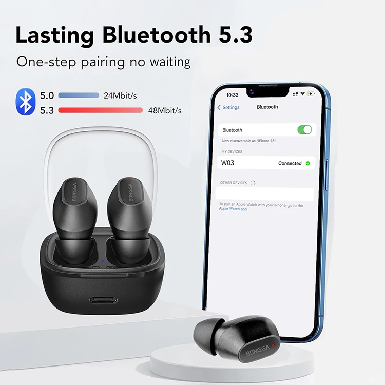 Wholesale 2024 Hot Selling Type C Mini Stereo Waterproof Wireless Tws ...