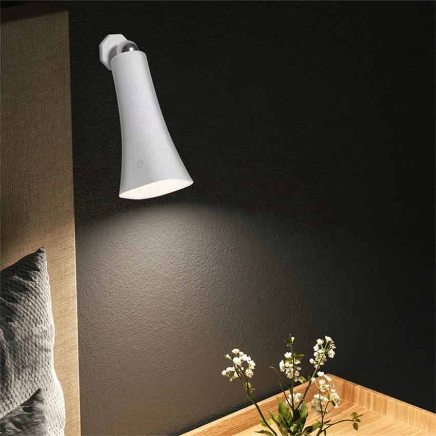 Abs Standing Clip-on Usb Rechargeable Led Table Light Lamp Eye-caring ...