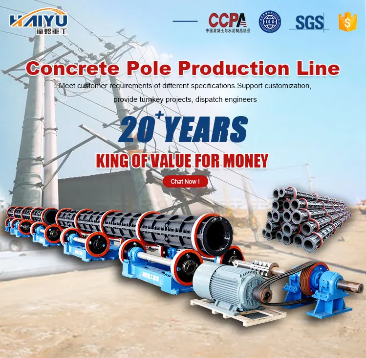 Electrical Concrete Pole Machine Manufacturer For Mozambique Market ...