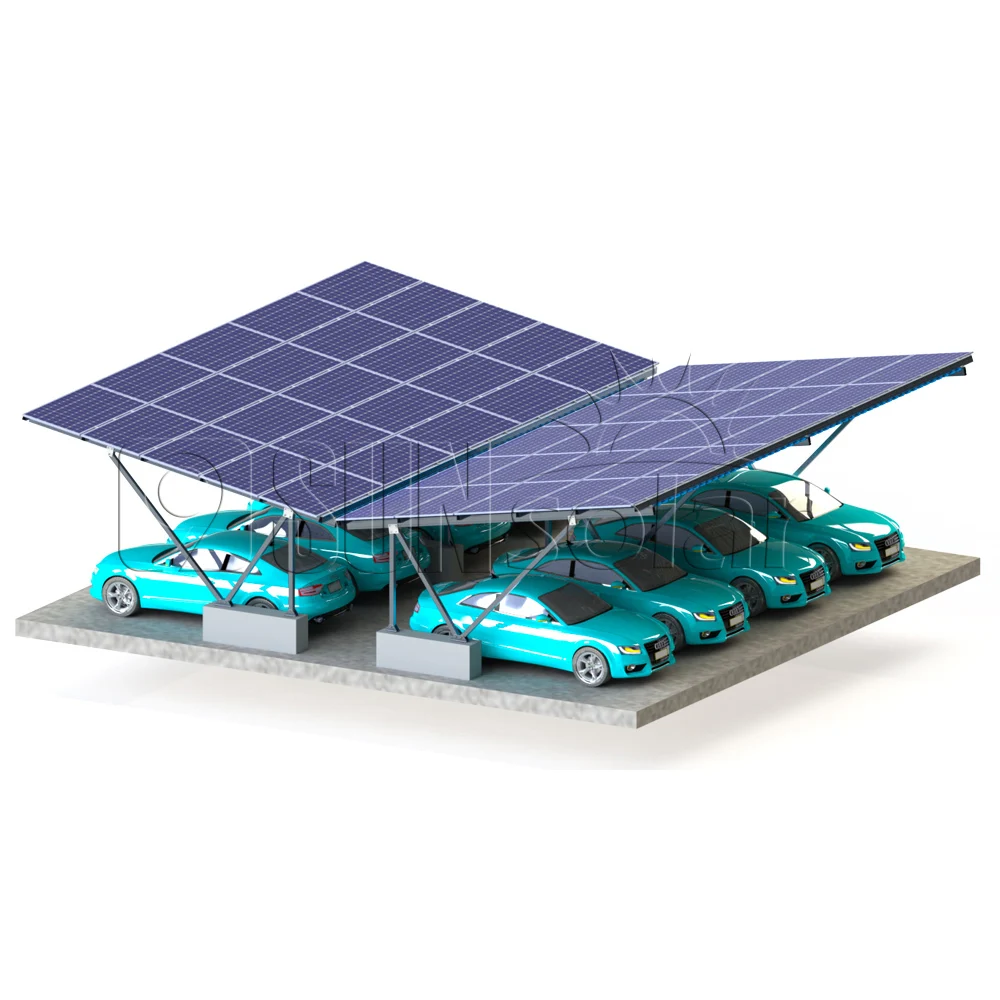 Aluminium Solar Carport Racking Structure Parking Racks Structure Solar ...