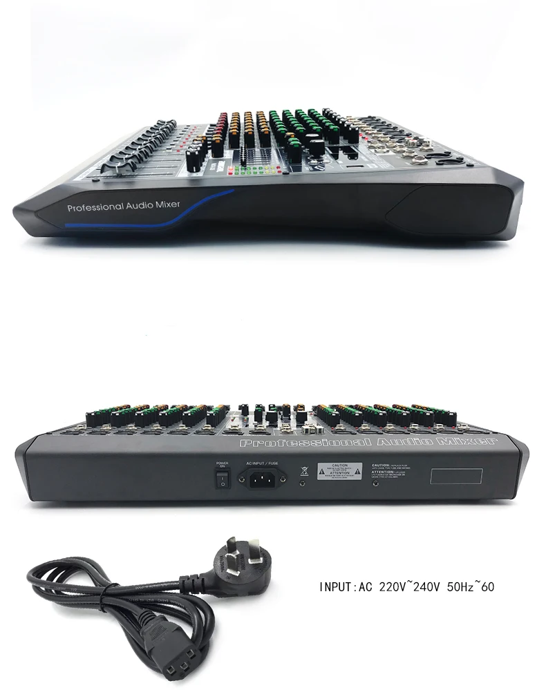 PMX8 DJ Mixer Audio - 8 Channels, 256DSP, 48V Professional Mixer