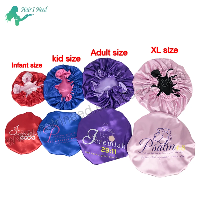 Custom Logo Soft Satin Bonnet - Perfect for Hair Care