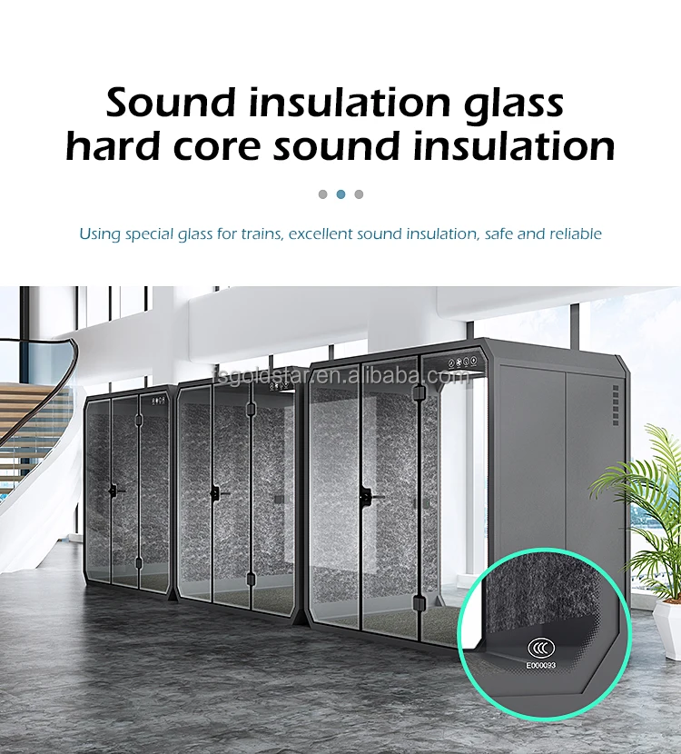 Soundproof Office Booth - Privacy Acoustic Pods for Meetings