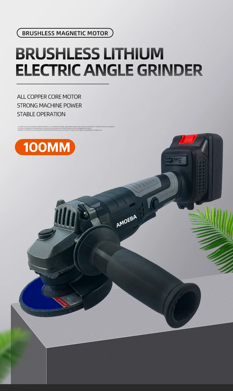 High Performance Brushless Lithium Cordless Handheld Angle Grinder ...