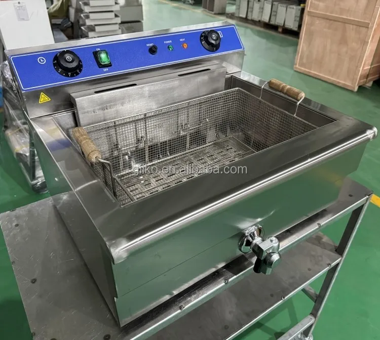 Industrial Fryer Electric Countertop Fryer Stainless Steel Deep Fryer ...