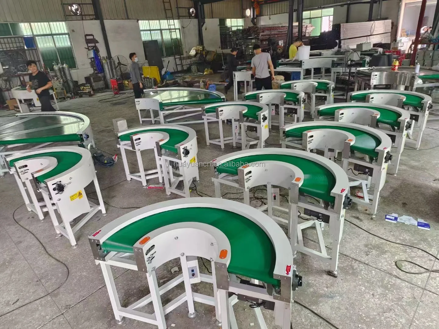 180 Degree Pvc Turning Belt Conveyor Curve Belt Machine 180 Degree ...