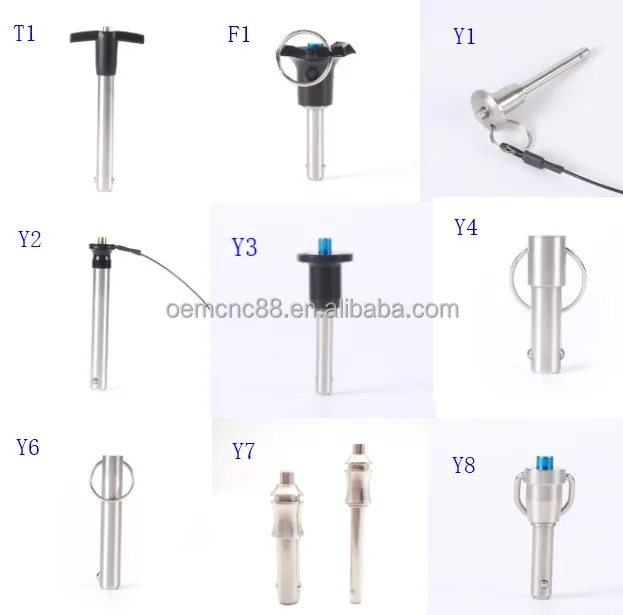 Stainless Steel Push-pull Control Type Quick Release Ball Lock Pin With ...