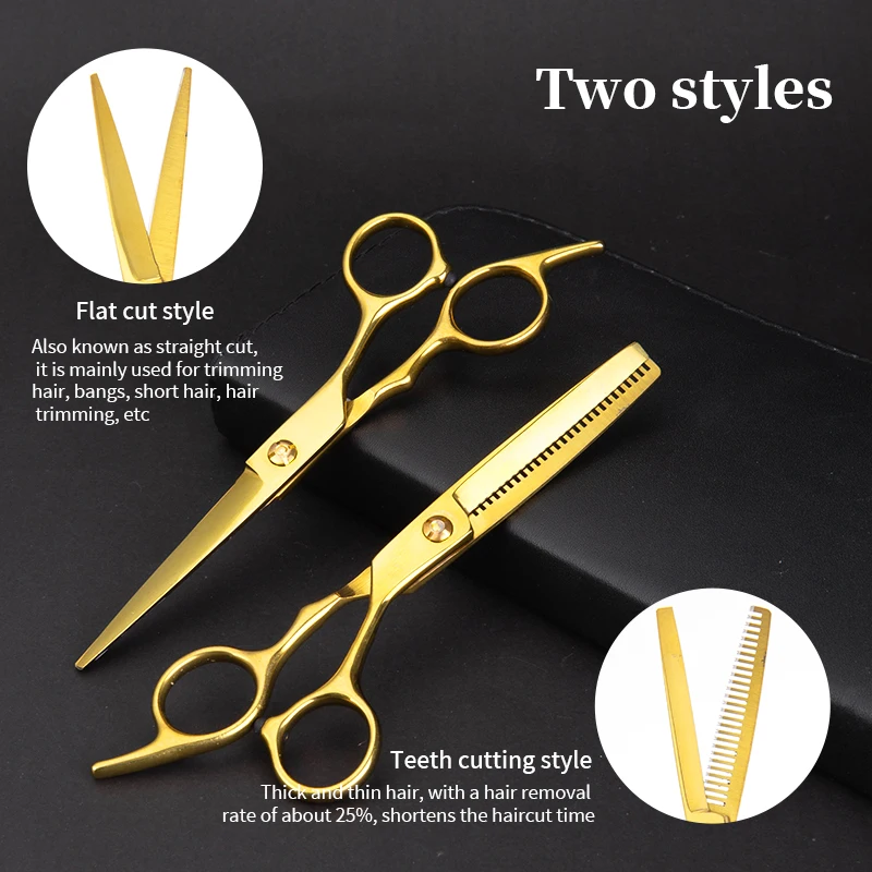 Hair Cutting Thinning Scissors Barber Hairdressing Shaving Razors Salon ...
