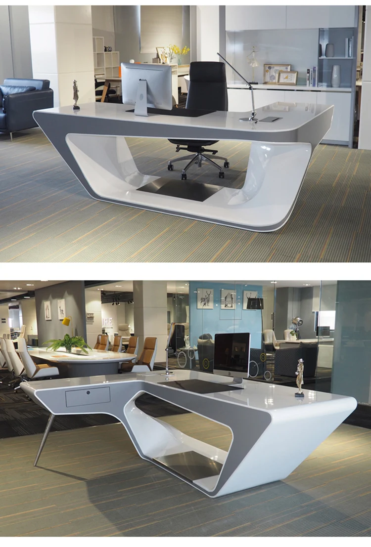 Sci Fi Computer Desk - Modern L Desk with High Tech Furniture