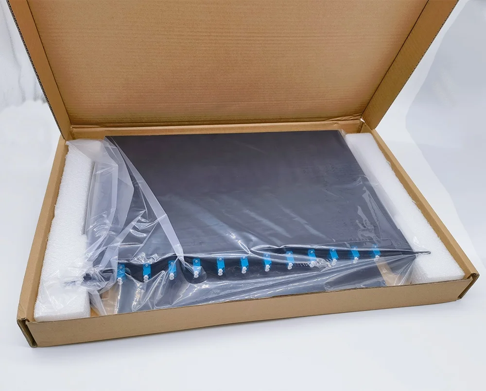 19'' 1u/2u Sliding Rail Drawer Rack Mount 12 24 48 Port Fiber Optic ...