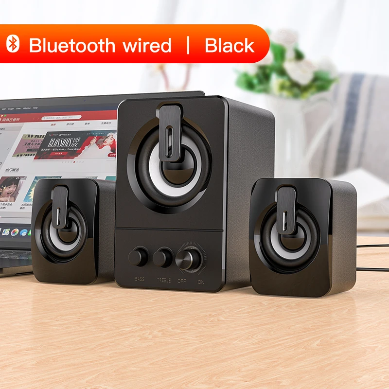 Mini Sound System 2.1 Subwoofer Speaker for PC & Portable Use